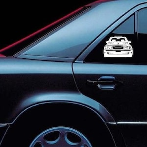 Mercedes-benz W124 DXF Svg Vector File for Laser Cut, Print, Vinyl ...