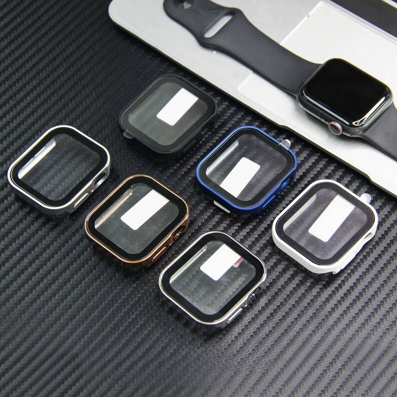 WATERPROOF Apple Watch Case Tempered Glass for Iwatch Series - Etsy