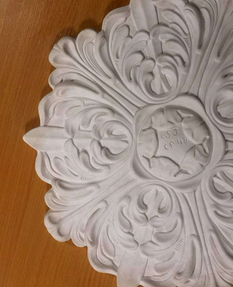 Leaf Ceiling Rose Small Adam Acanthus 340mm - Etsy