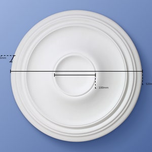 Highgate Plain Plaster Ceiling Rose 520mm - Etsy