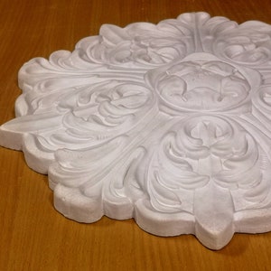 Leaf Ceiling Rose Small Adam Acanthus 340mm - Etsy