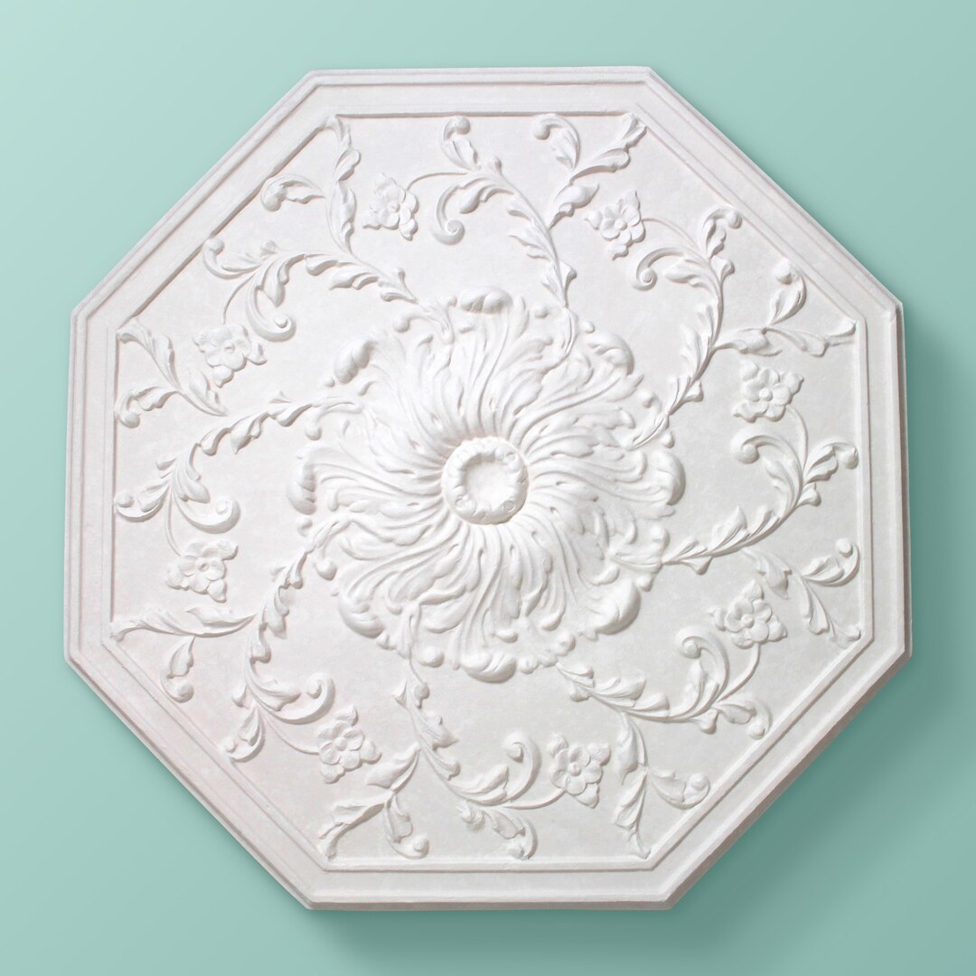 Regular Octagon Leaf Ceiling Rose 760mm - Etsy