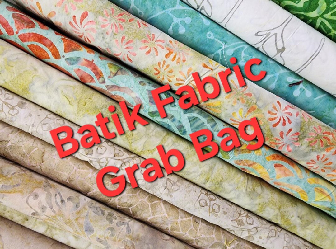 Batik Fabric Grab Bag - Etsy