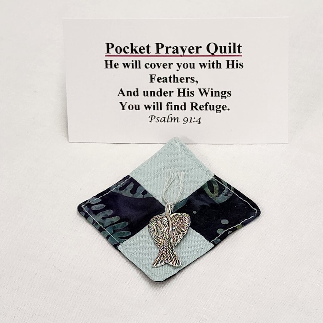 Under His Wings Pocket Prayer Quilt - Etsy