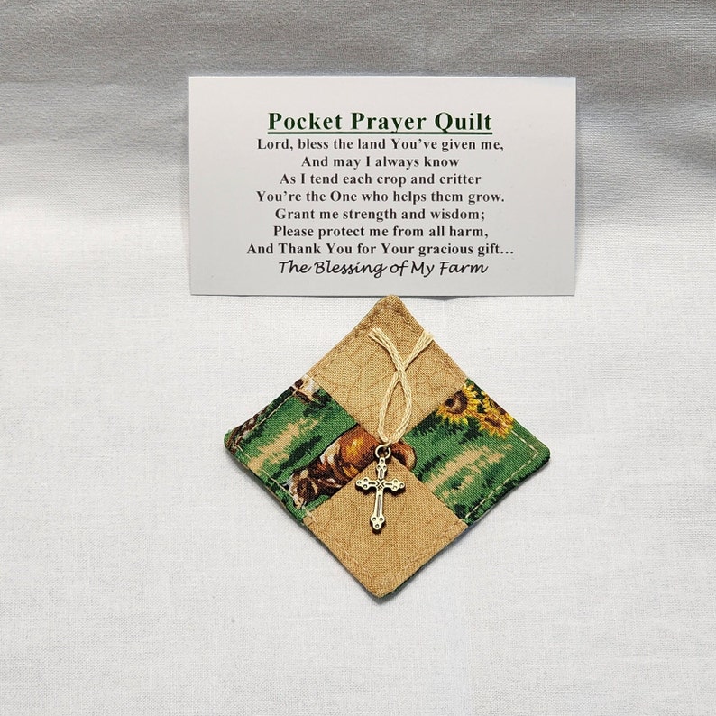 Pocket Prayer Quilt for a Farmer - Etsy