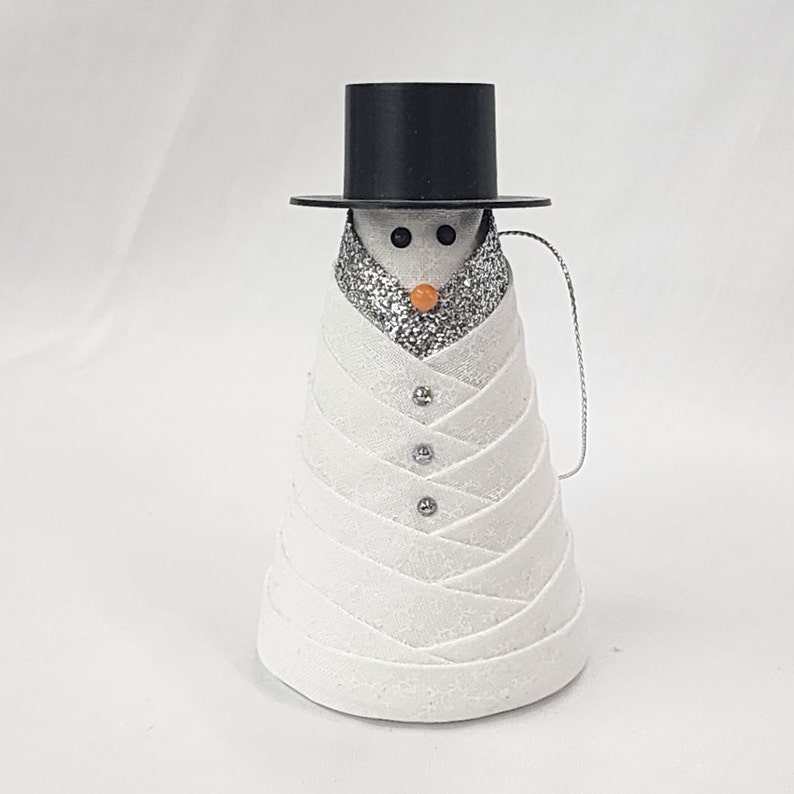 Snowman Handcrafted Ornament - Etsy