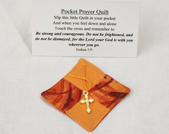 Pocket Prayer Quilt Orange - Etsy