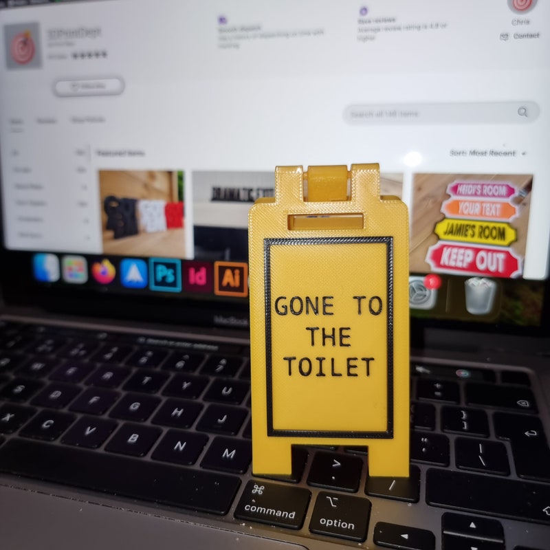 Bathroom Break Sign - Etsy