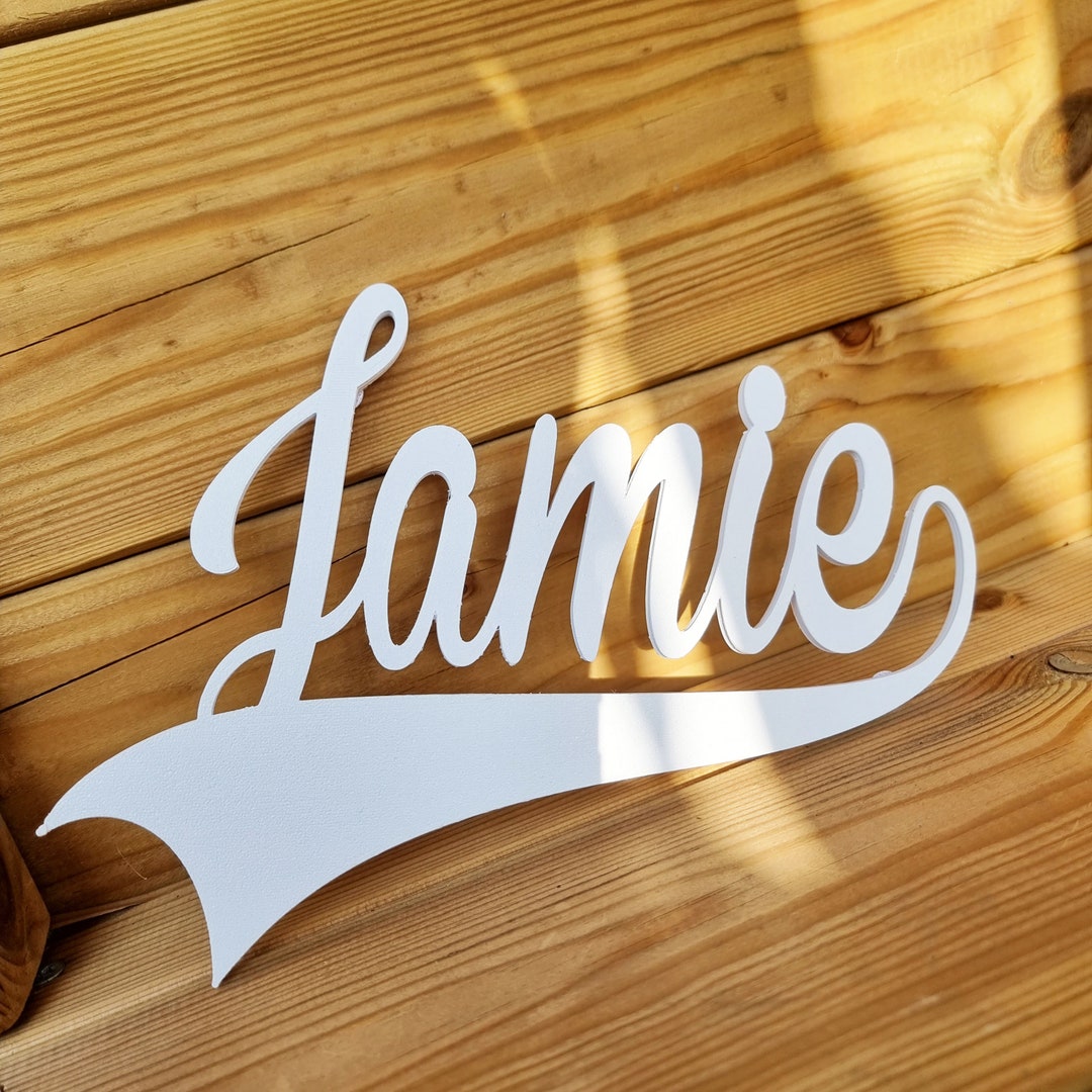 Baby Boy Nursery Sign, Baby Name Cutout, Sports Theme Nursery, Boys ...