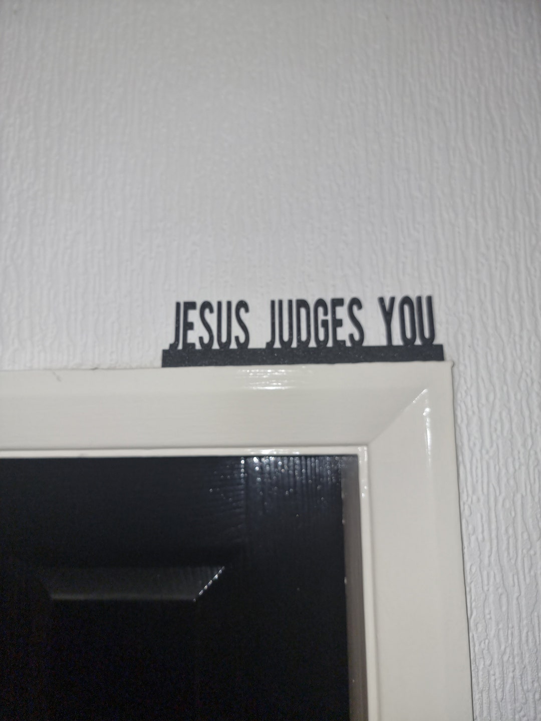 JESUS JUDGES YOU Door Topper, Shelf Decor, Wall Decor, Quirky Home ...