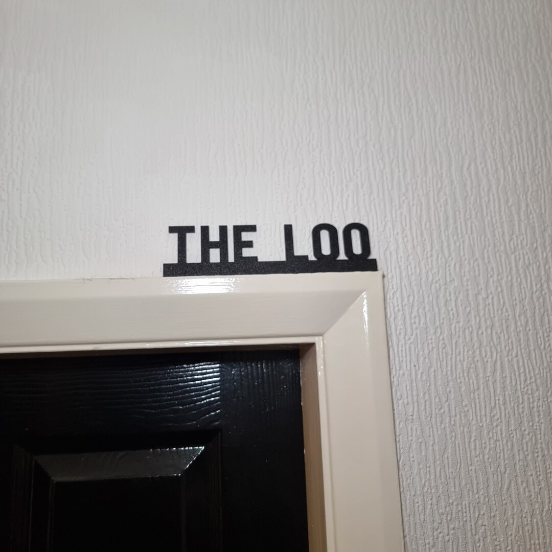 The Loo Door Topper, Shelf Decor, Wall Decor, Quirky Home Interior ...