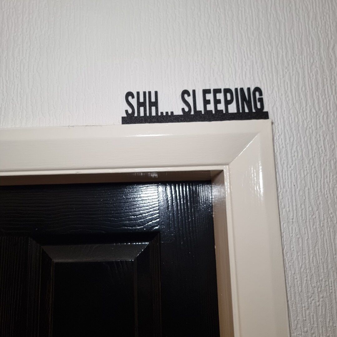 Shh... Sleeping Door Topper, Shelf Decor, Wall Decor, Quirky Home ...