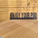 Enjoy Your Poo Door Topper, Shelf Decor, Wall Decor, Quirky Home ...