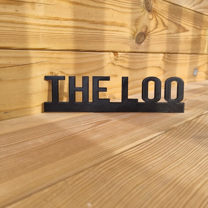 THE LOO Door Topper, Shelf Decor, Wall Decor, Quirky Home Interior ...