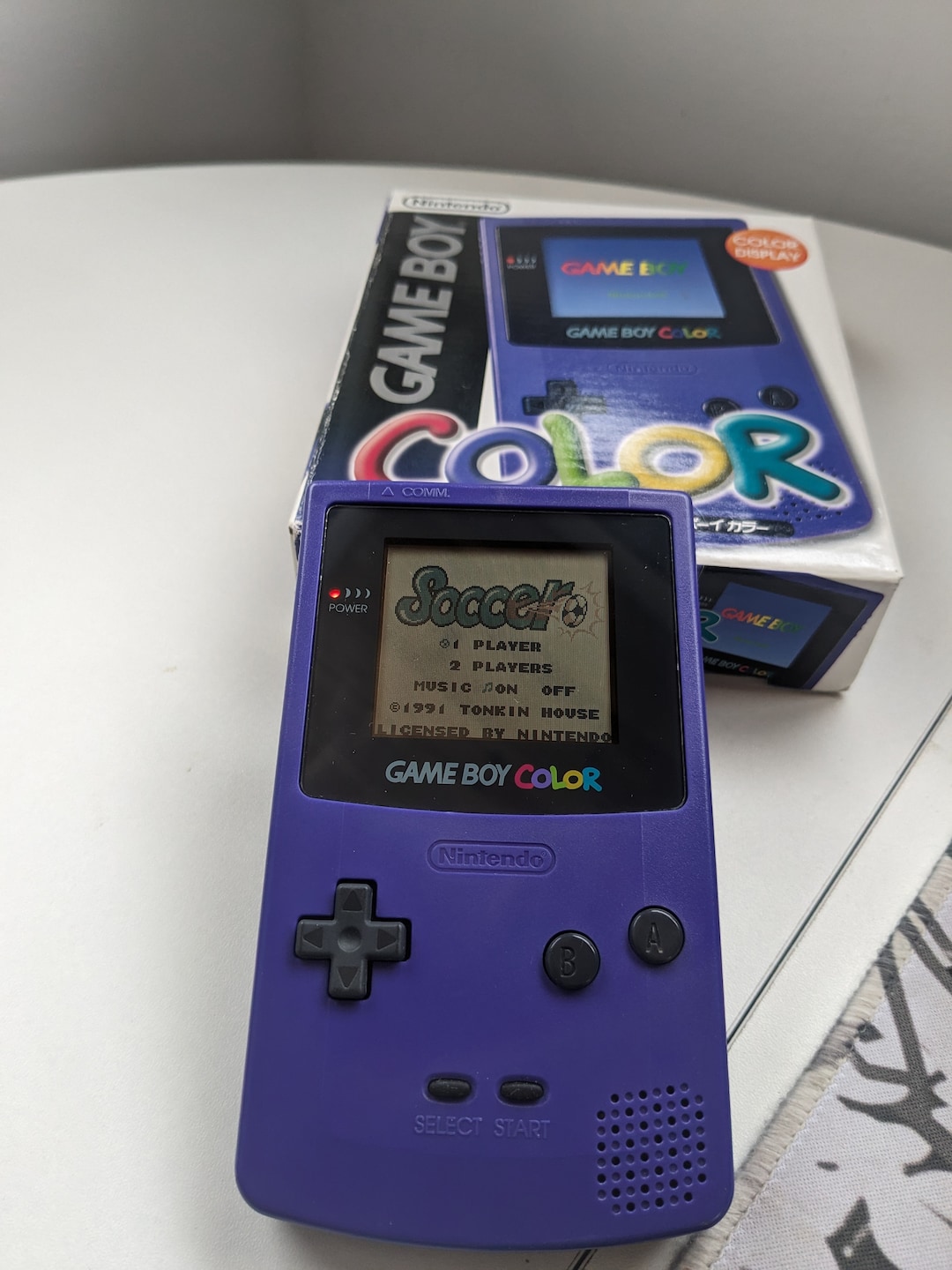 Gameboy Color, GBC Purple With Box Working and Great Condition - Etsy