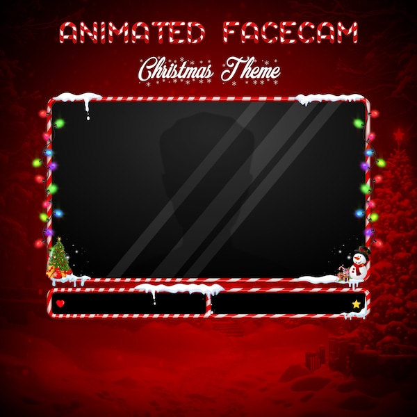 Snowy Animated Webcam Overlay - Etsy