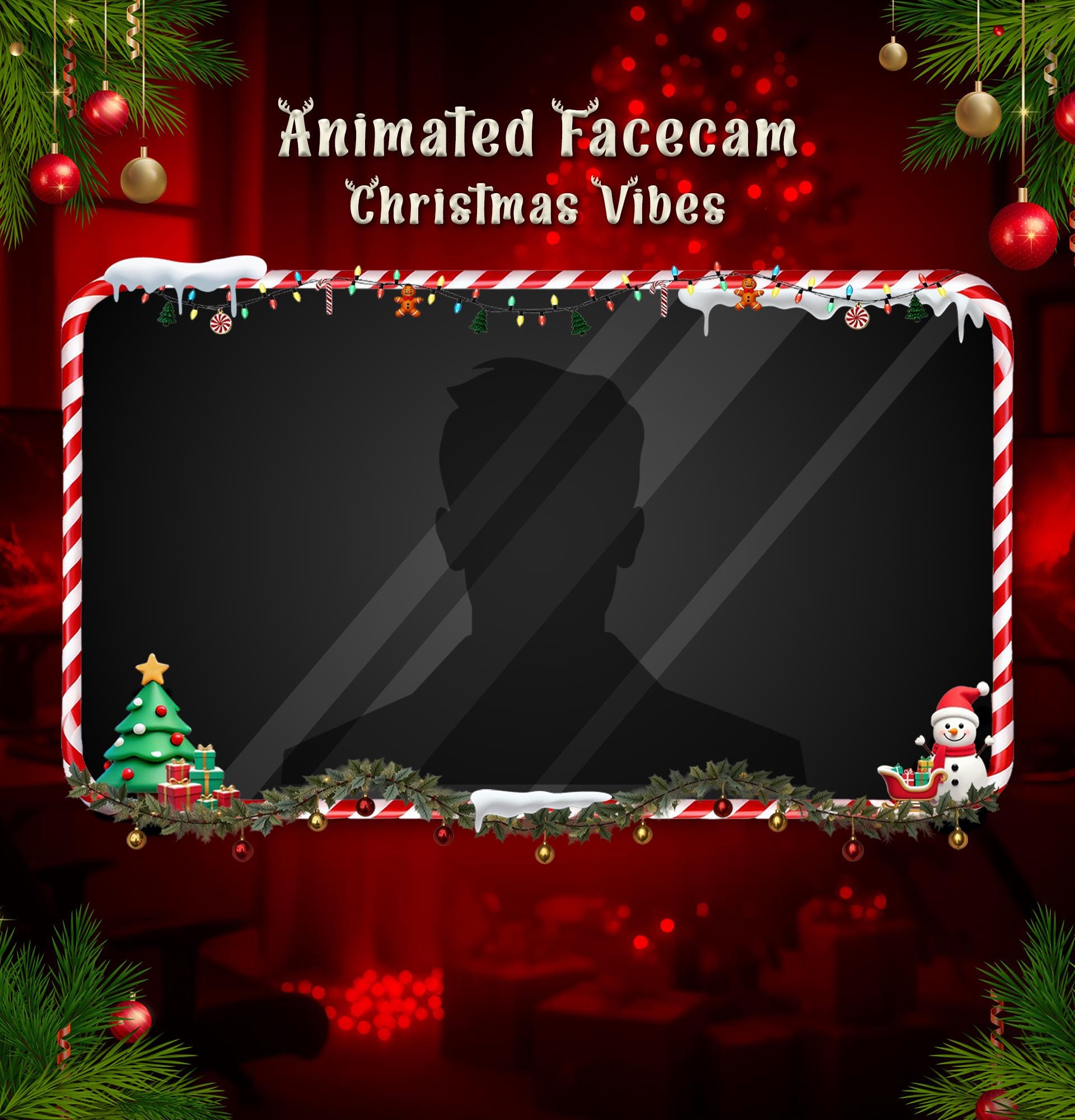 Animated Snowman Christmas Webcam Overlay (WEBM, PNG) - Etsy