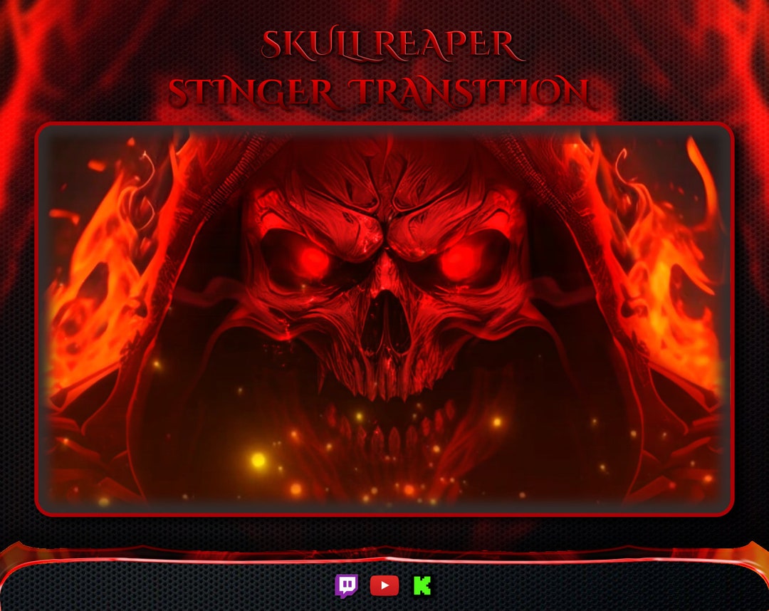 Animated Skull Reaper Stinger Transition | Grim Reaper | Scarry | Cool ...