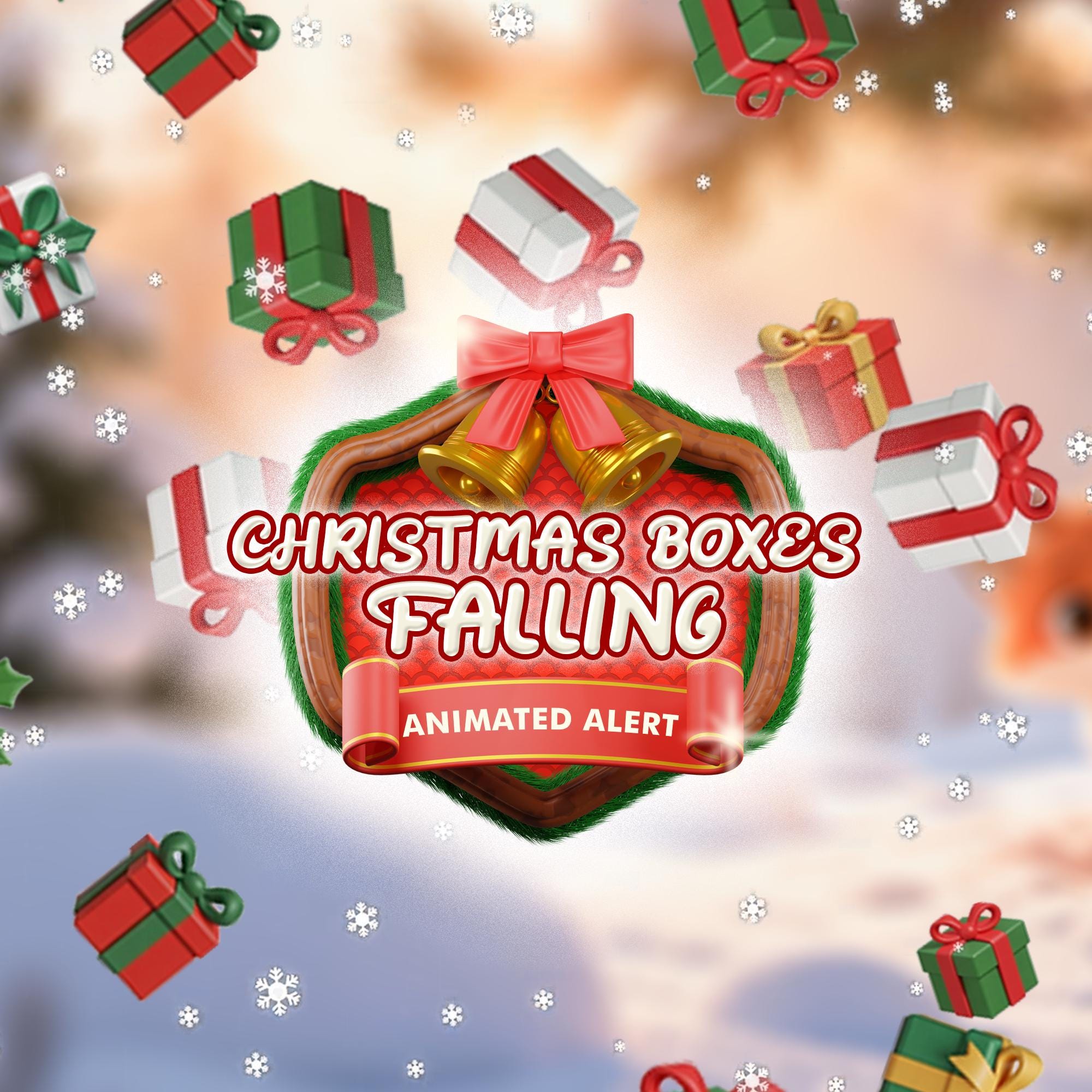 CHRISTMAS BOXES Falling Animated Stream Alert Full Screen - Stream ...