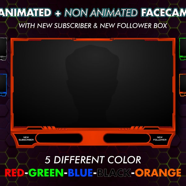 Webcam Border Blue Green - Etsy