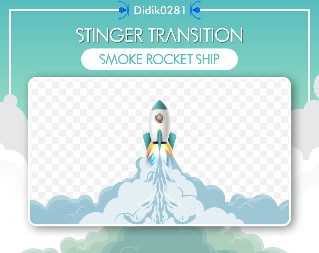 ANIMATED Stinger Transition Smoke Rocket Ship | Smoke | Space Ship - Etsy