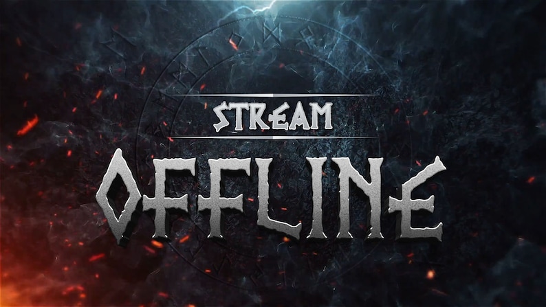 Animated Viking Twitch Overlay Pack | Epic Norse Stream Design ...