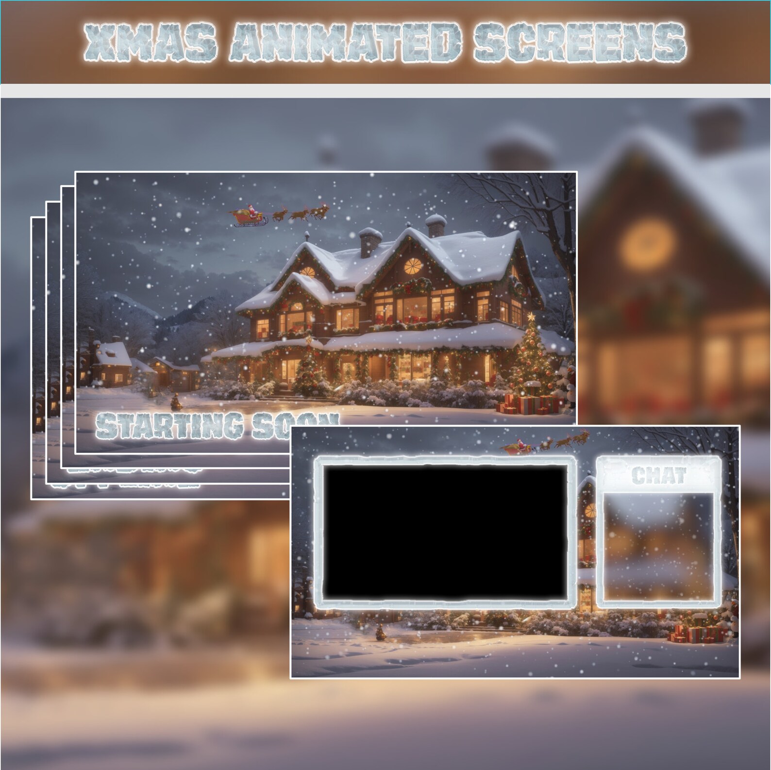 Xmas Animated Screens/christmas Screen/xmas Overlay/xmas Screens/vtuber ...