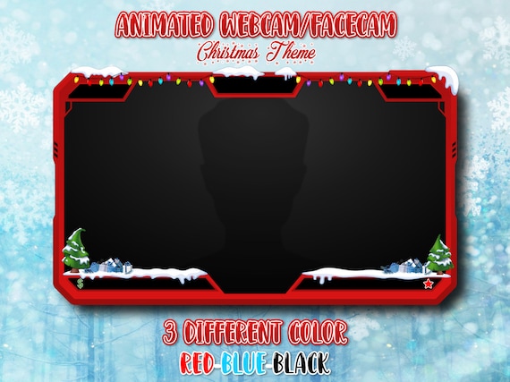 Animated Christmas Webcam/facecam Overlay With 3 Different | Etsy