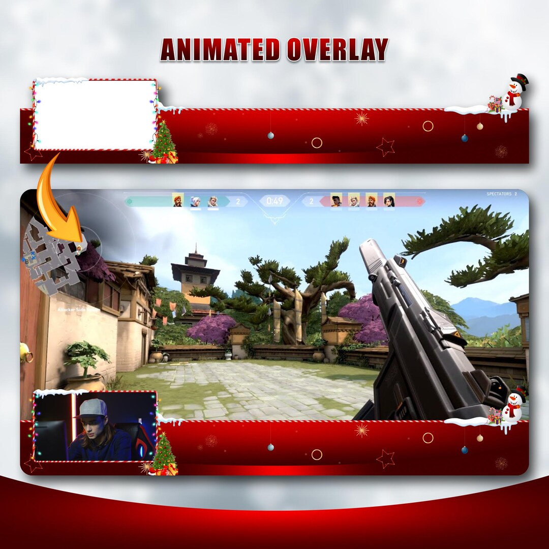 Animated Christmas Overlay Bar - Snow Overlay - Stream Decoration - Etsy