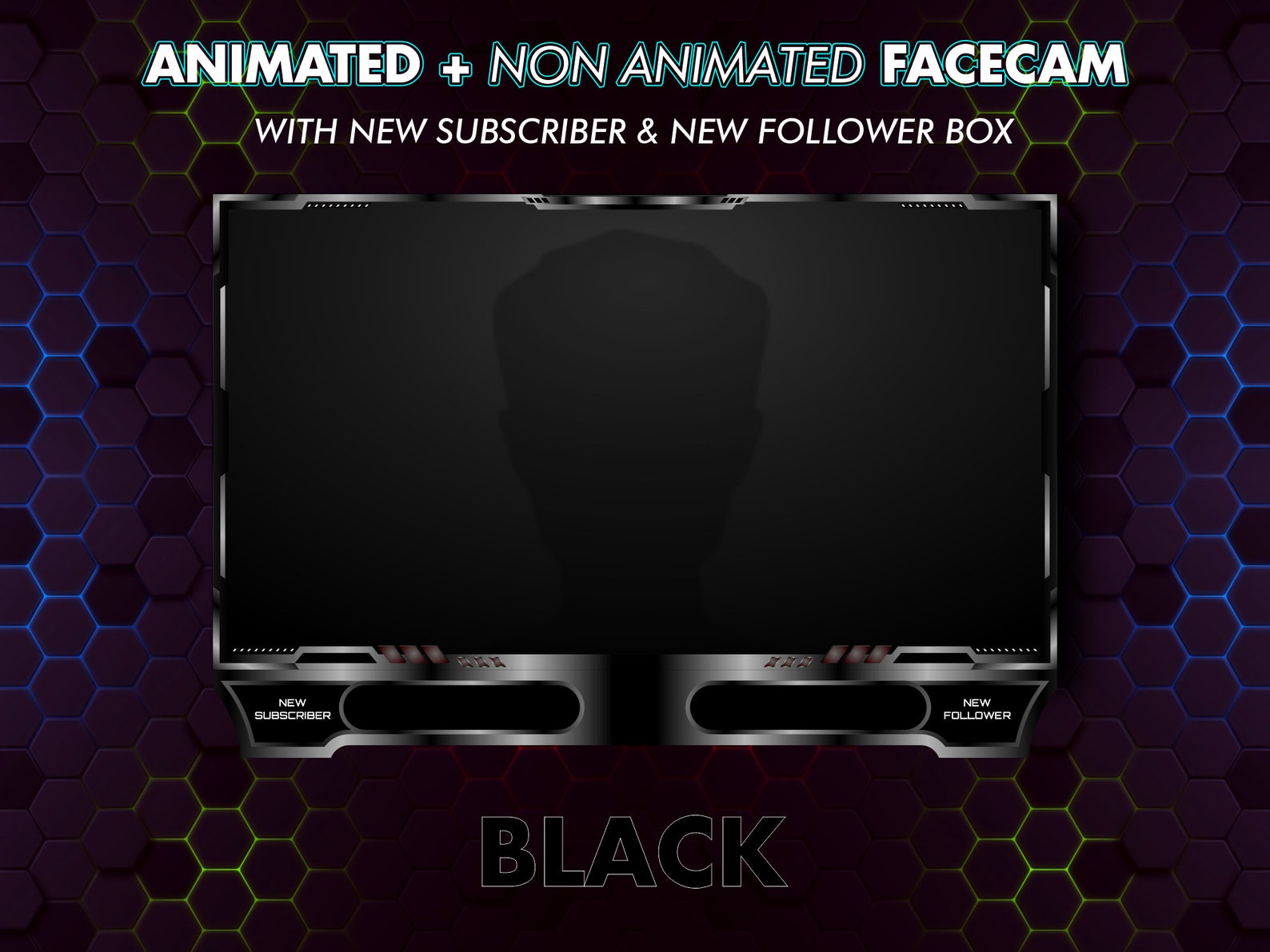 Animated Webcam Facecam Overlay: New Subscriber Box (digital Download ...