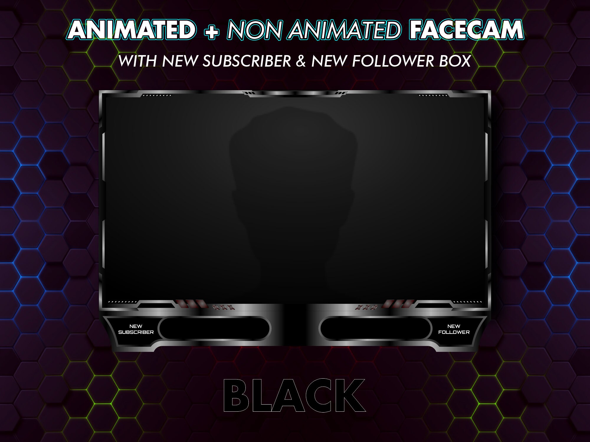 Animated Webcam Facecam Overlay: New Subscriber Box (digital Download ...