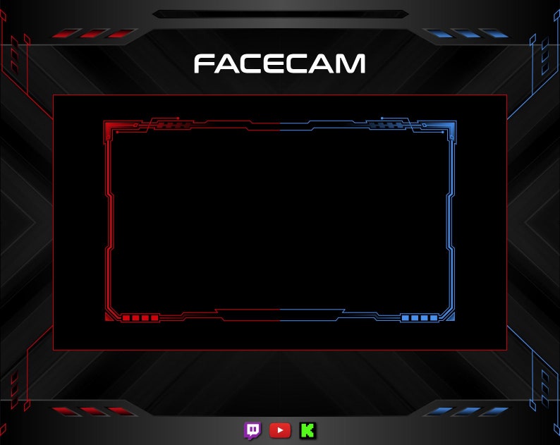 Metallic Sector Animated Twitch Overlay-twitch Stream Pack/futuristic ...