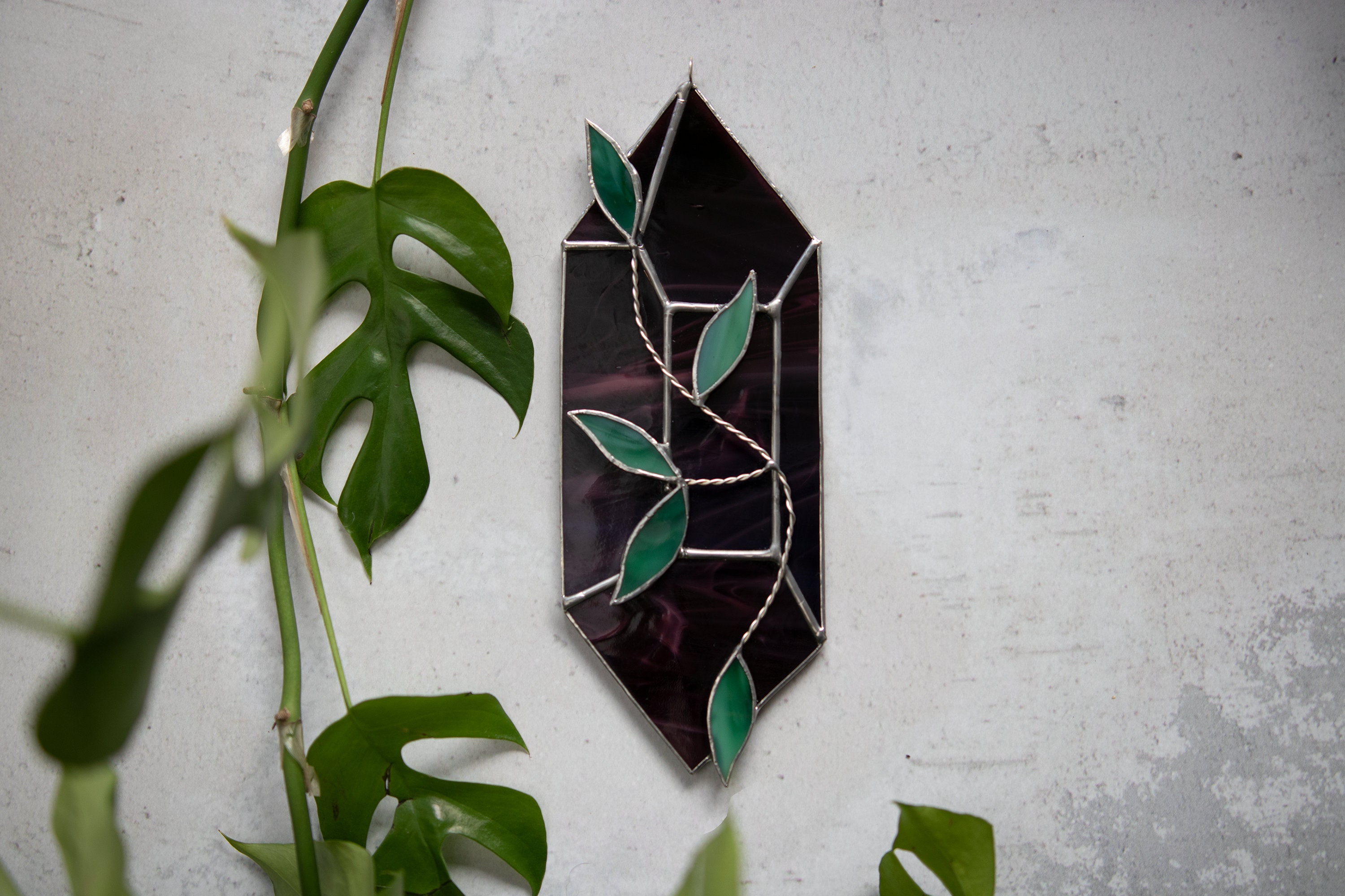 Crystal With Ranke Tiffany Glass Art - Etsy