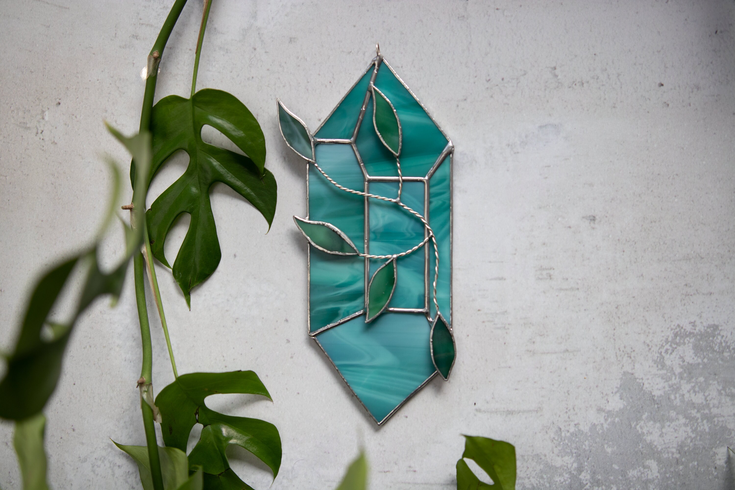 Crystal With Ranke Tiffany Glass Art - Etsy