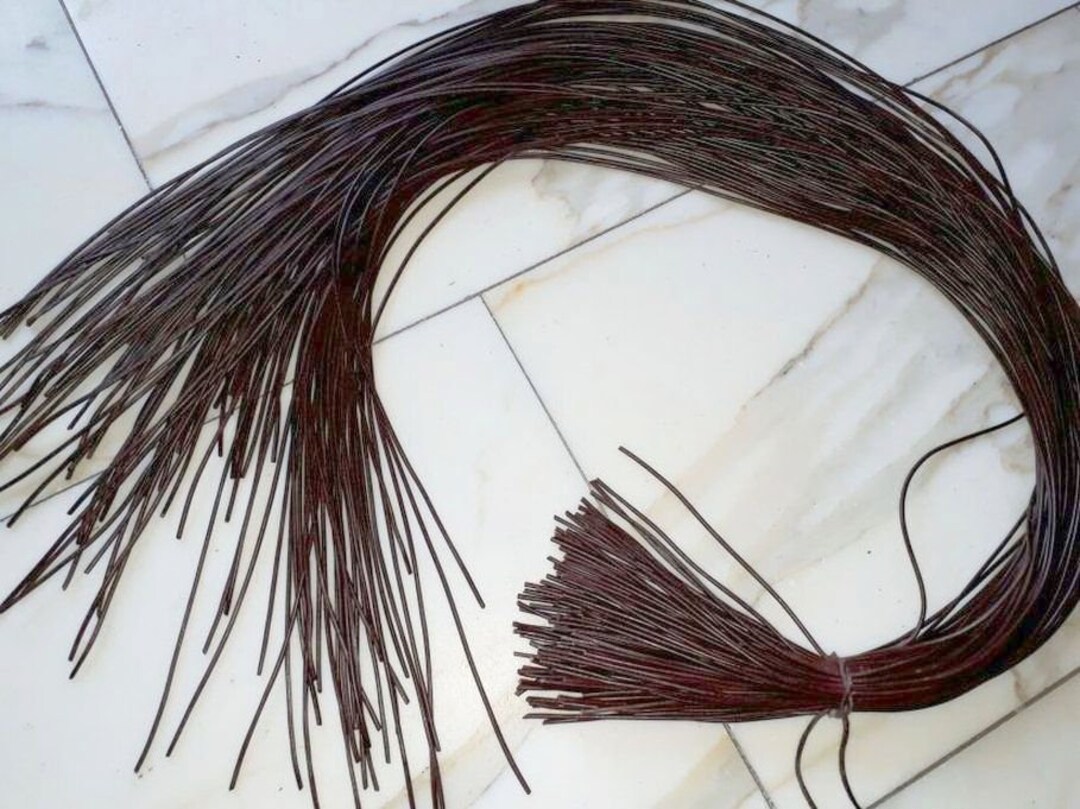 LEATHER TIP Round Leather Strap, 1 M Long, 40-piece Pack, Dark Brown - Etsy