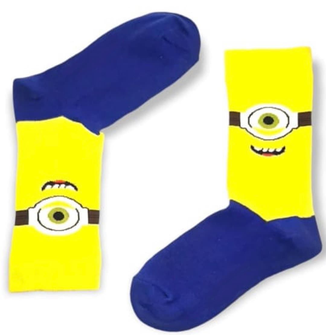 Minion, Special Designed Socks, Gift, Organic Cotton Socks ...