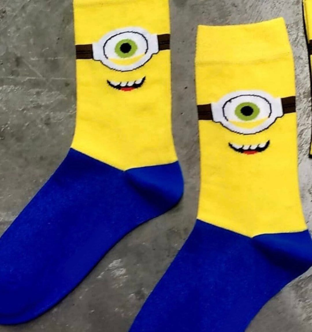 Minion Special Designed Socks Gift Organic Cotton Socks - Etsy