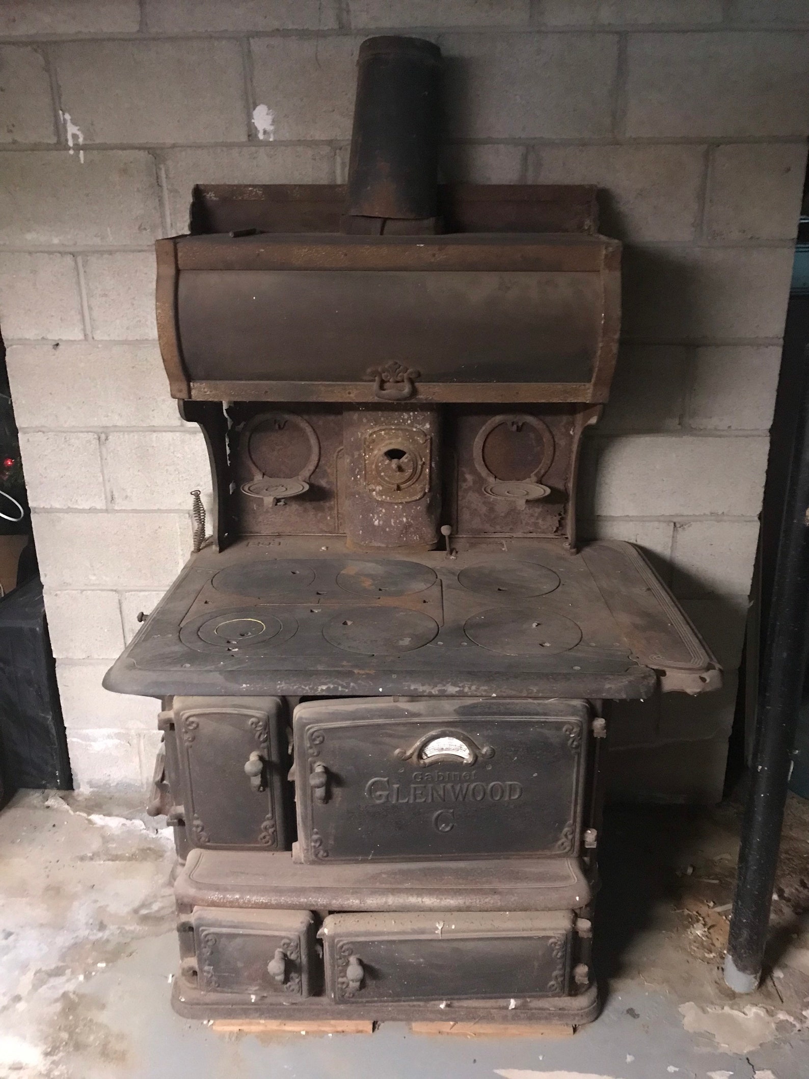 Antique Vintage 1920s Glenwood Cast Iron Cooking Stove Local Pick up ...