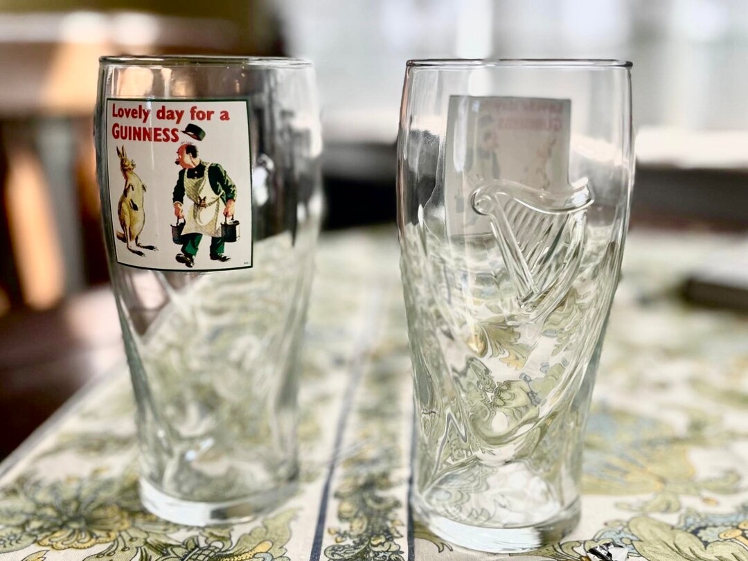 Guinness Pint Beer Glass New Unused Collectible Guinness Set of Two - Etsy