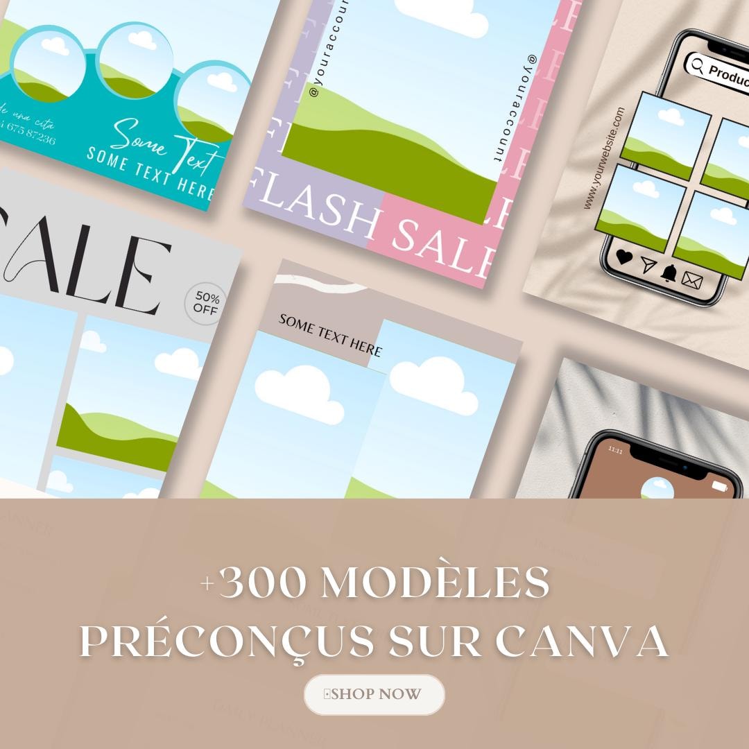 Pack Templates 300 Pre-designed Templates on Canva - Etsy