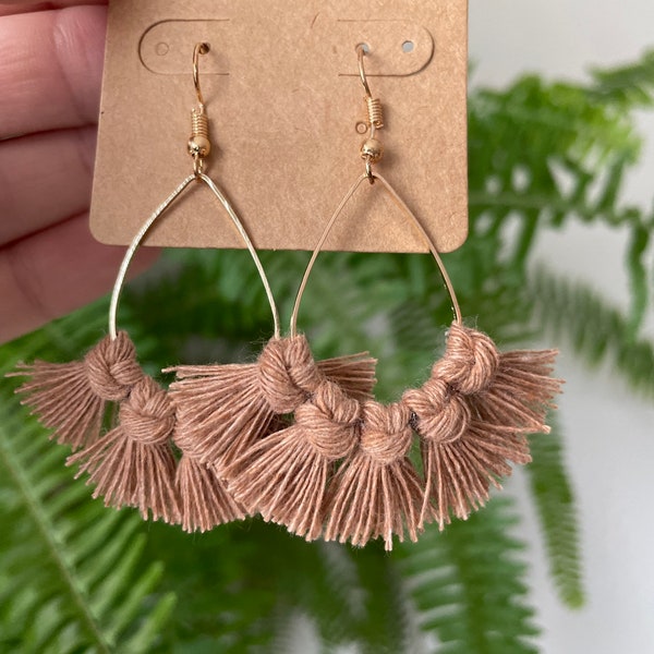 Macrame Earrings - Etsy
