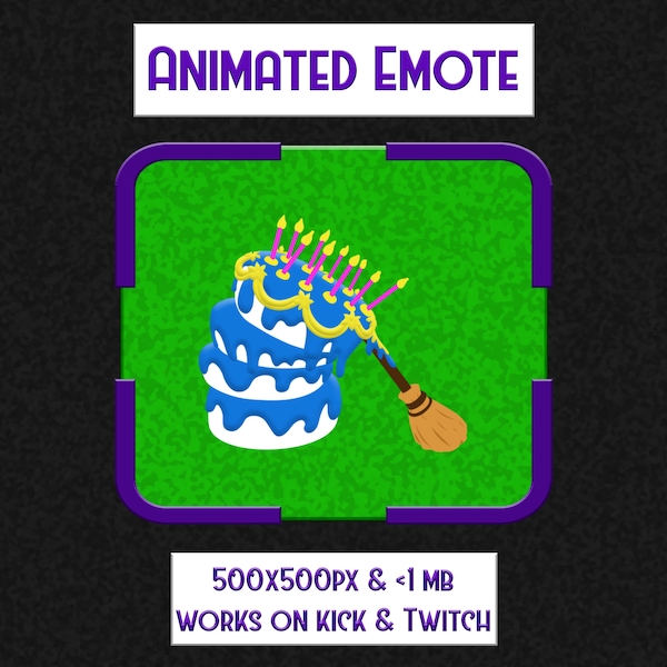 Emotes Birthday Cake - Etsy