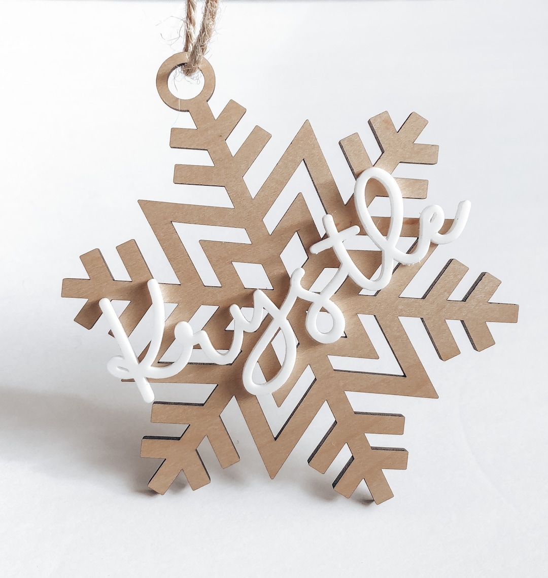 Personalized Snowflake Ornament - Etsy