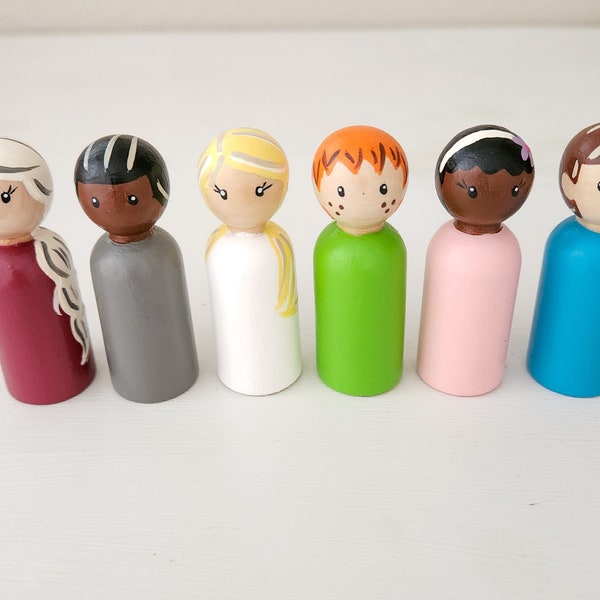 Peg People Family - Etsy