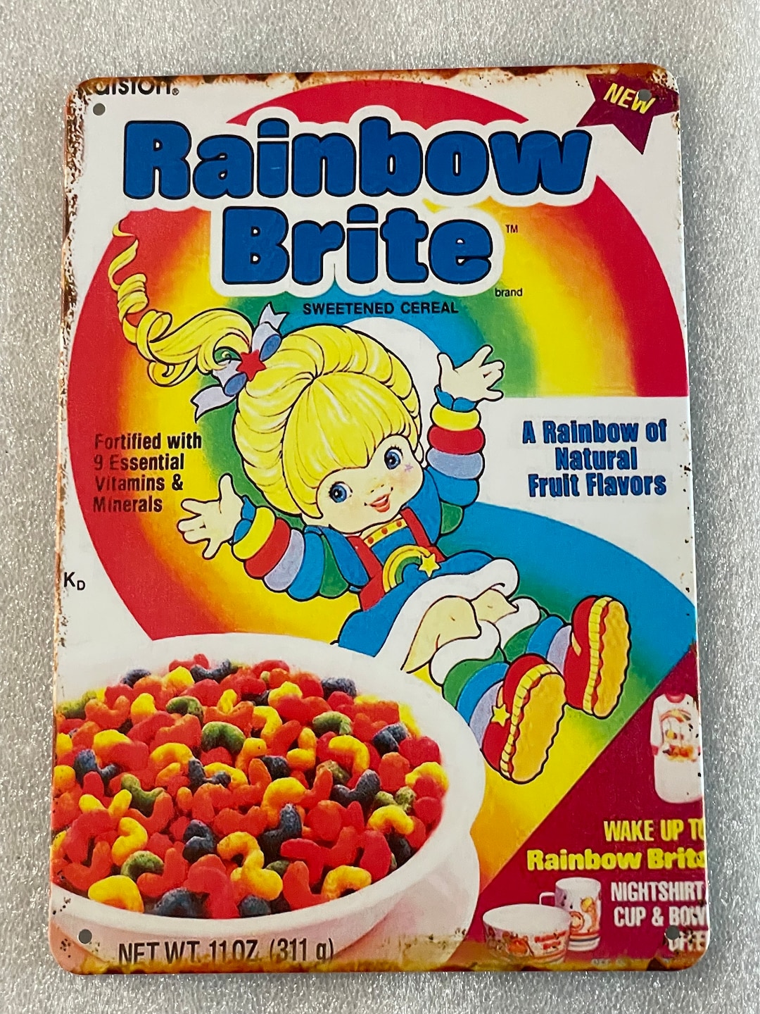 Rainbow Brite 80s Cereal Box Metal Sign - Etsy