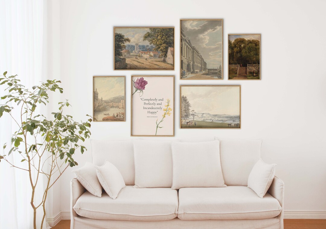 Literary Art Print Set | Jane Austen Quote Wall Art | Instant Download ...