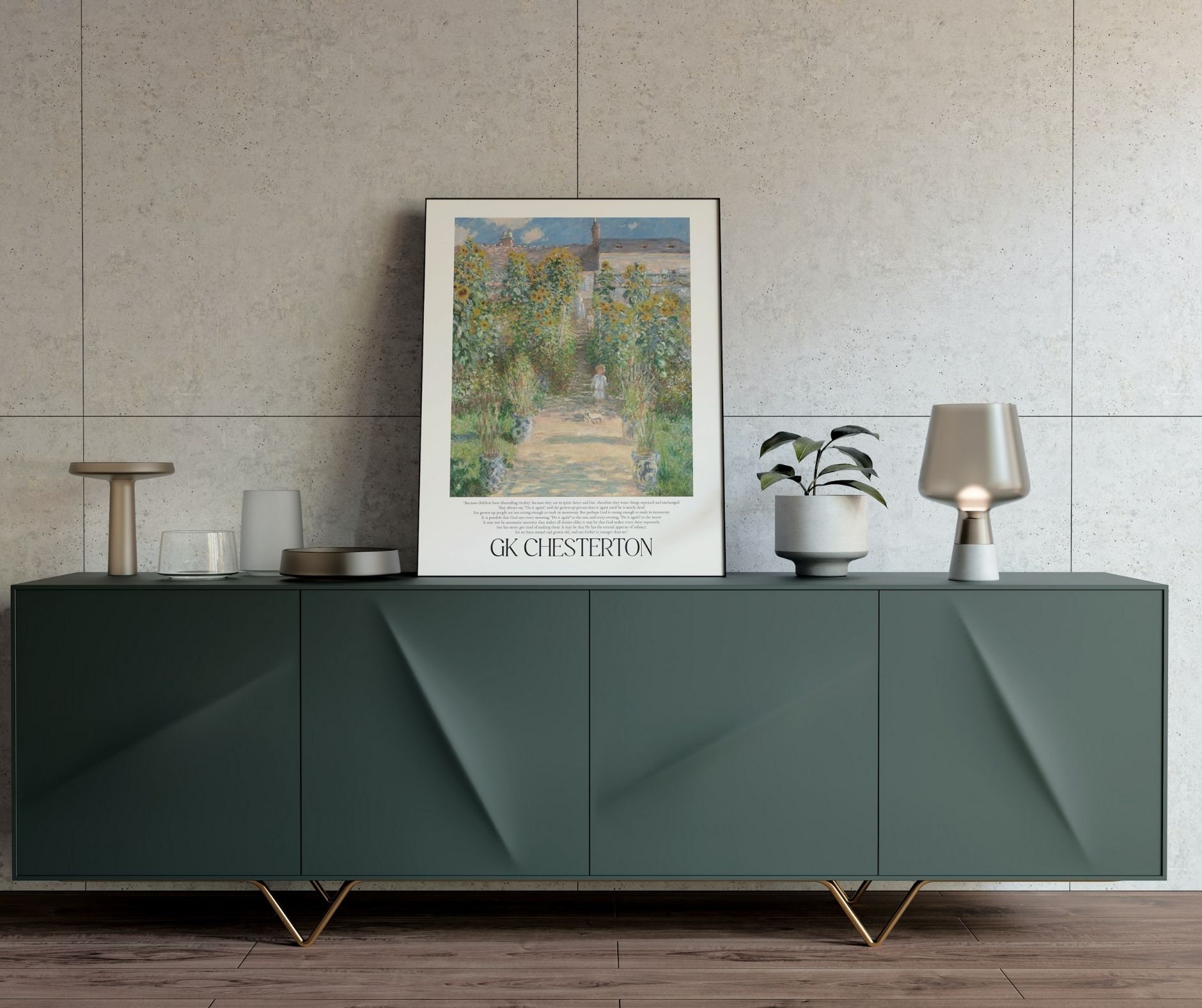 GK Chesterton Quote Print Our Father is Younger Than We Sunflower ...