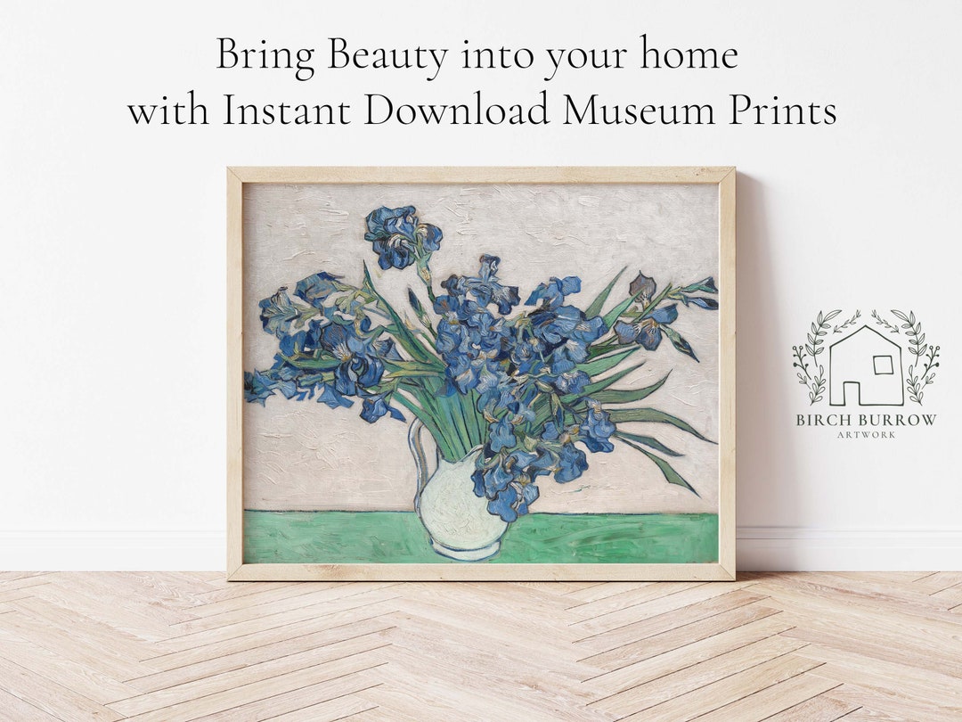 Van Gogh Prints | Floral Still Life Wall Art | Digital Printable - Etsy