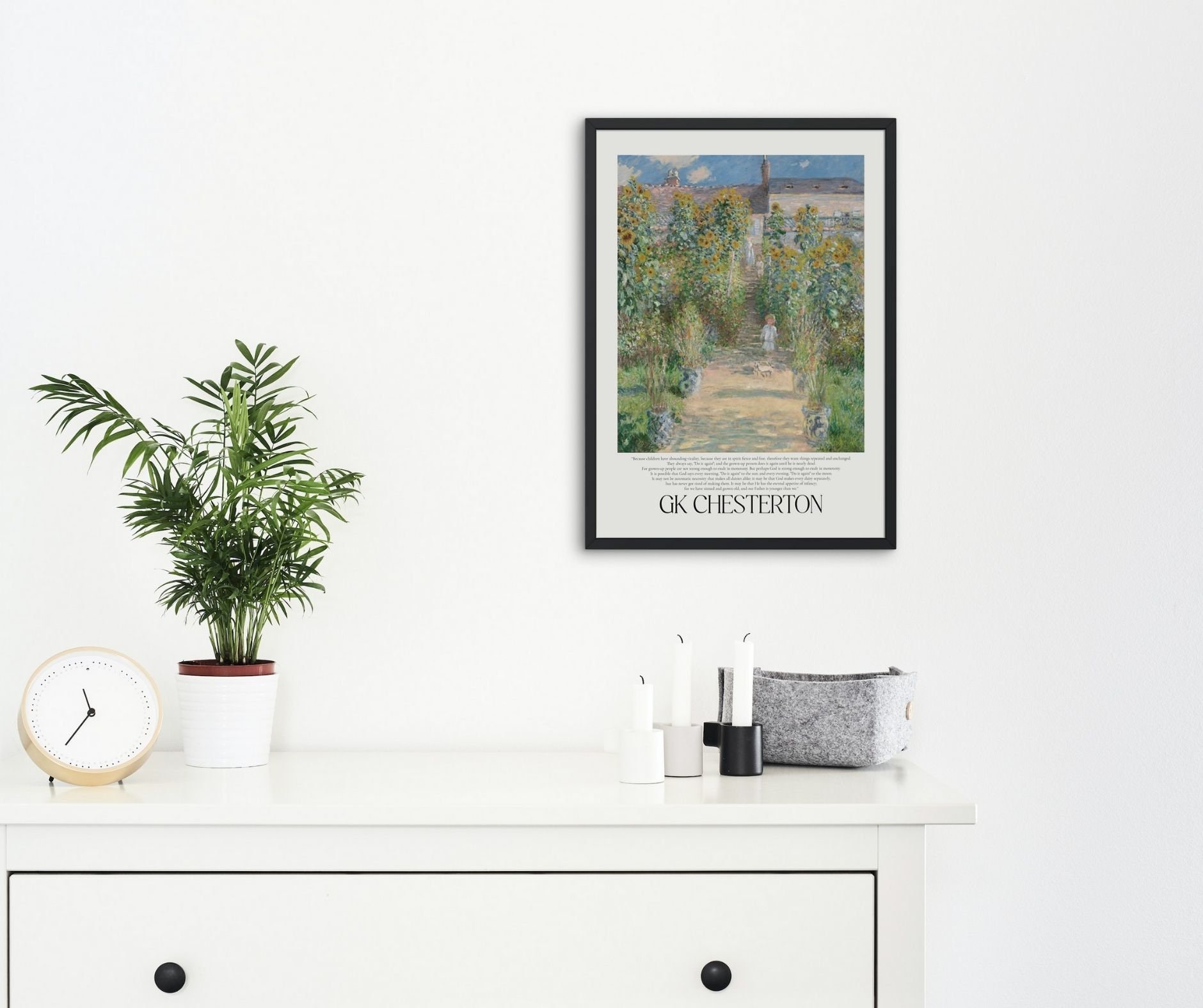 GK Chesterton Quote Print | Our Father is Younger Than We | Sunflower ...