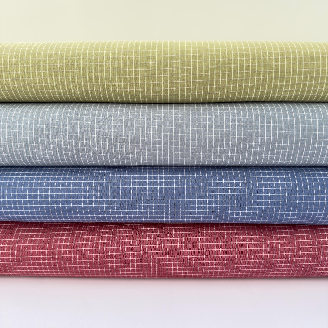 Tilda Creating Memories Colors: 160079 Plaid Stone, 160072 Plaid Blue ...